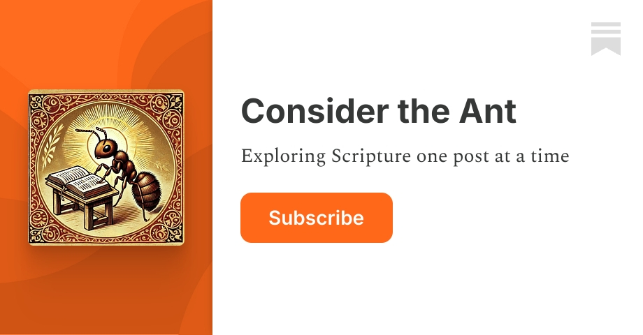 Consider the Ant | Eric Longenecker | Substack