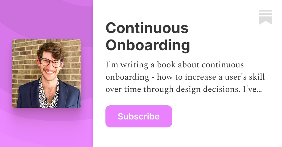 Continuous Onboarding | Robert Haisfield | Substack