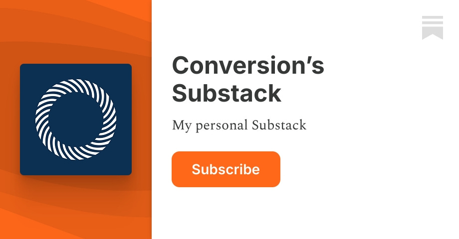 Conversion’s Substack | Conversion Capital | Substack