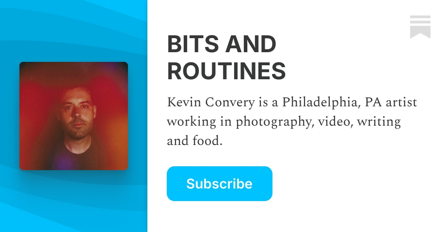 BITS AND ROUTINES | Kevin Convery | Substack