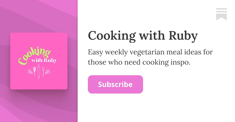 Cooking with Ruby | Substack