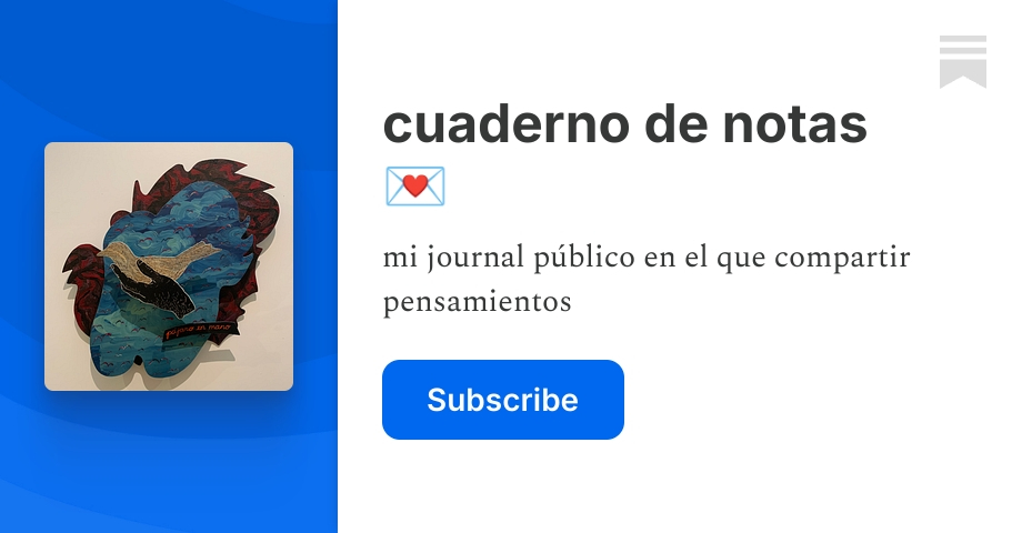 cuaderno de notas 💌 | Coral Gómez | Substack