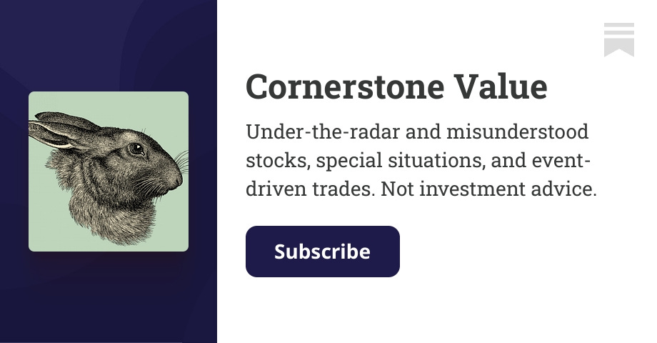 Cornerstone Value | Substack
