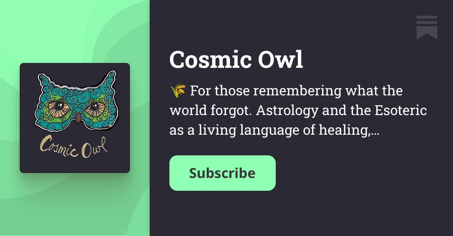 Cosmic Owl | Louise Edington | Substack