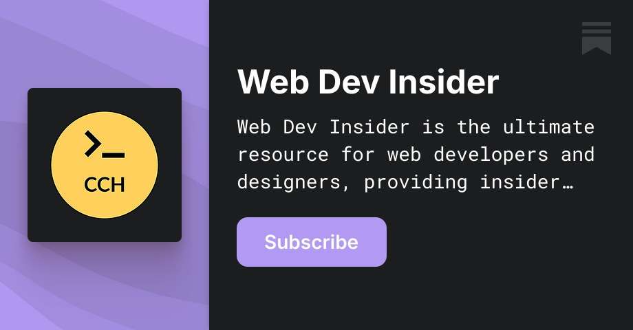 Web Dev Insider | Costas Ch. | Substack