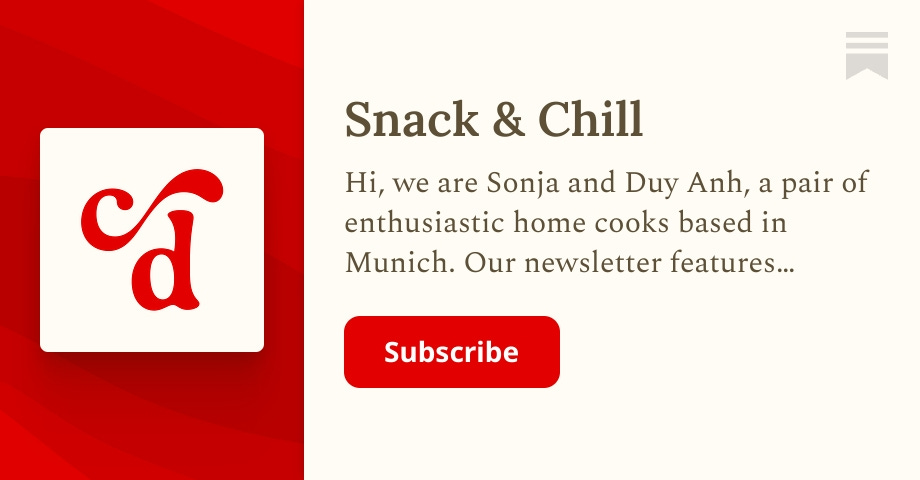 Snack & Chill | Cosy Delicious | Substack