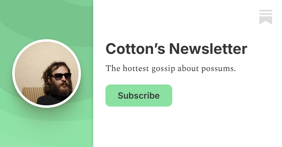 Cotton’s Newsletter | Substack