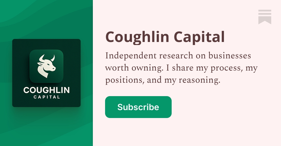 Coughlin Capital | Brian Coughlin | Substack
