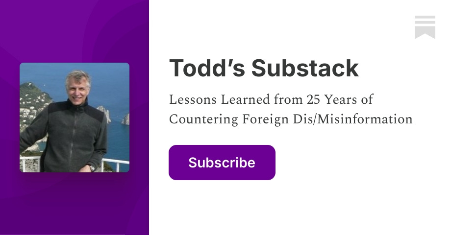 Disinformation Aimed at Policymakers - by Todd Leventhal