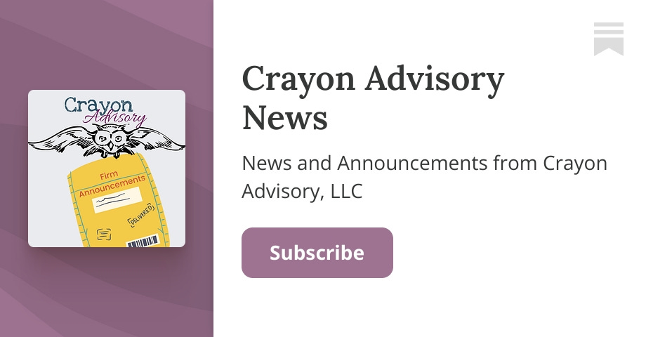 Crayon Advisory News | Megan Justice | Substack