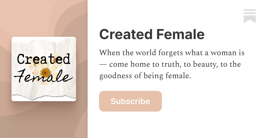 Created Female | Isa Ryan | Substack