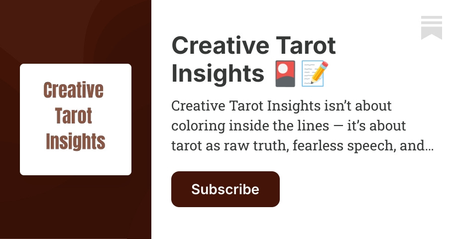 Creative Tarot Insights 🎴📝 | Miriam Rachel | Substack