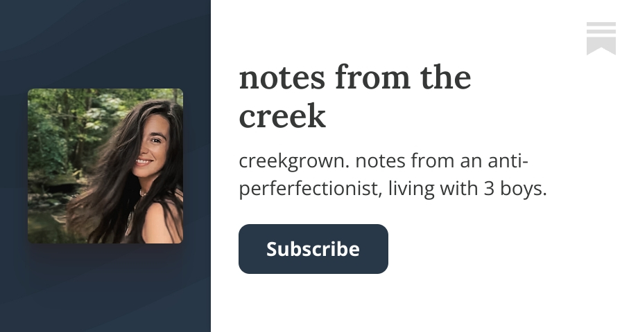 words from the creek | Elizabeth Danks Robbins | Substack
