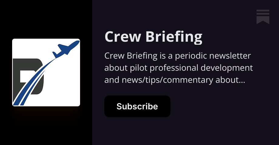 Crew Briefing | Kris Pierson | Substack