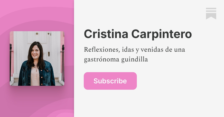 Cristina Carpintero | Cris Carpintero | Substack