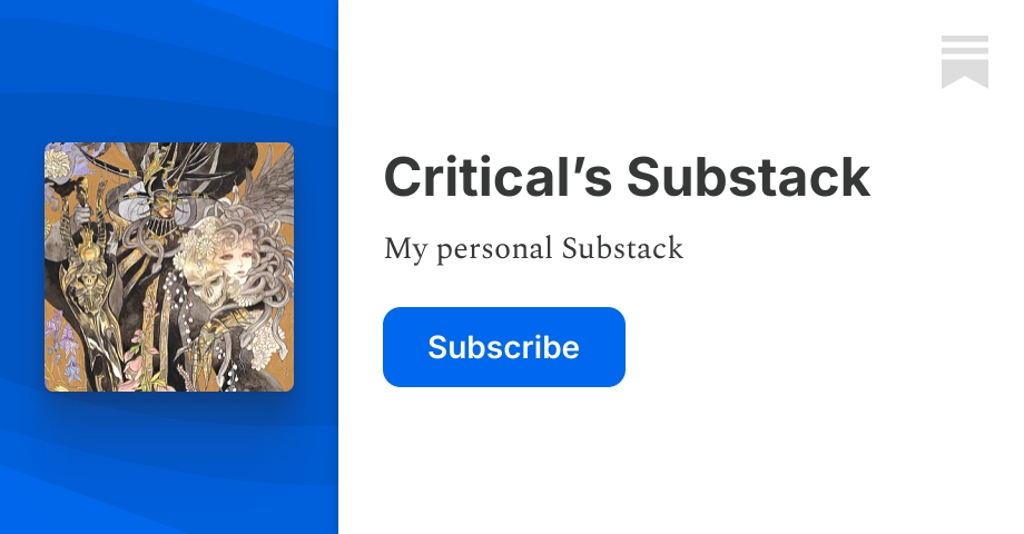 Critical’s Substack | Critical Inputs | Substack