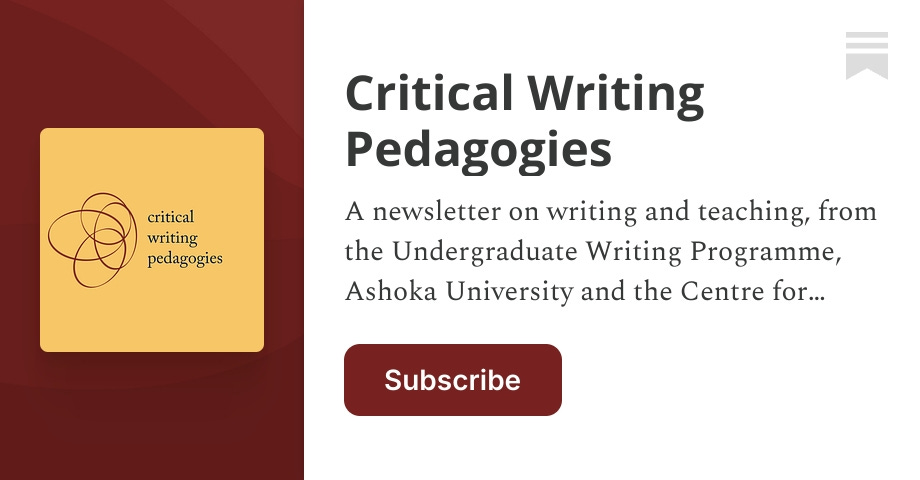 Critical Writing Pedagogies | Substack