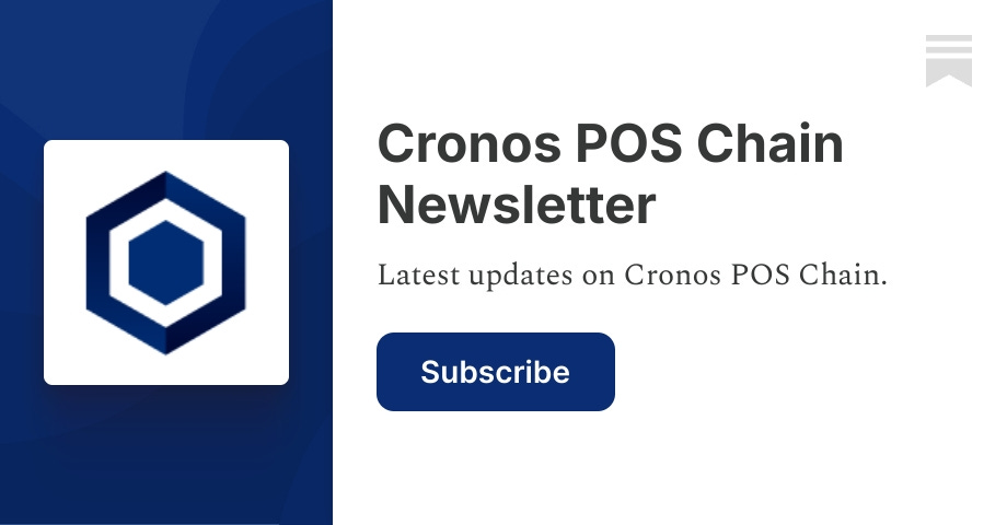 Cronos POS Chain Newsletter | Substack