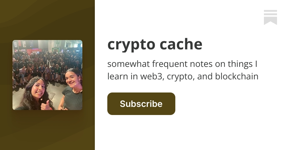 crypto cache | Substack