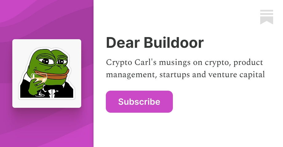 Dear Buildoor | Crypto Carl | Substack