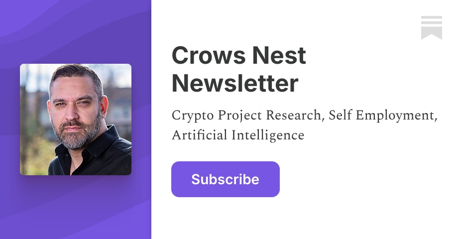 Crows Nest Newsletter | Jason Appleton (Crypto Crow) | Substack