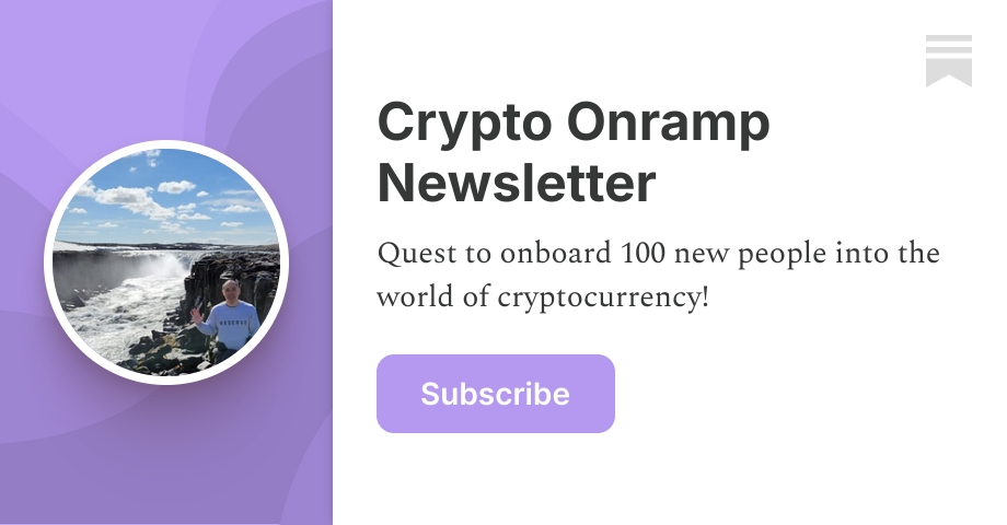 Crypto Onramp Newsletter | Substack