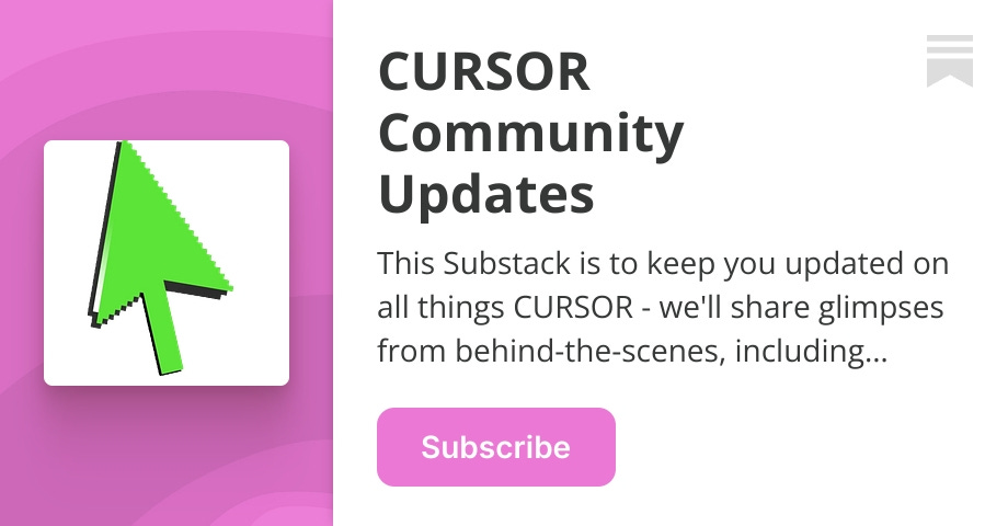 Be part of CURSOR06: PLAY - CURSOR Community Updates