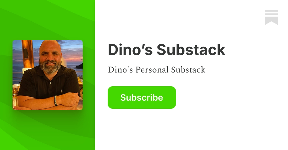 Dino’s Substack | Dino Dakuras | Substack