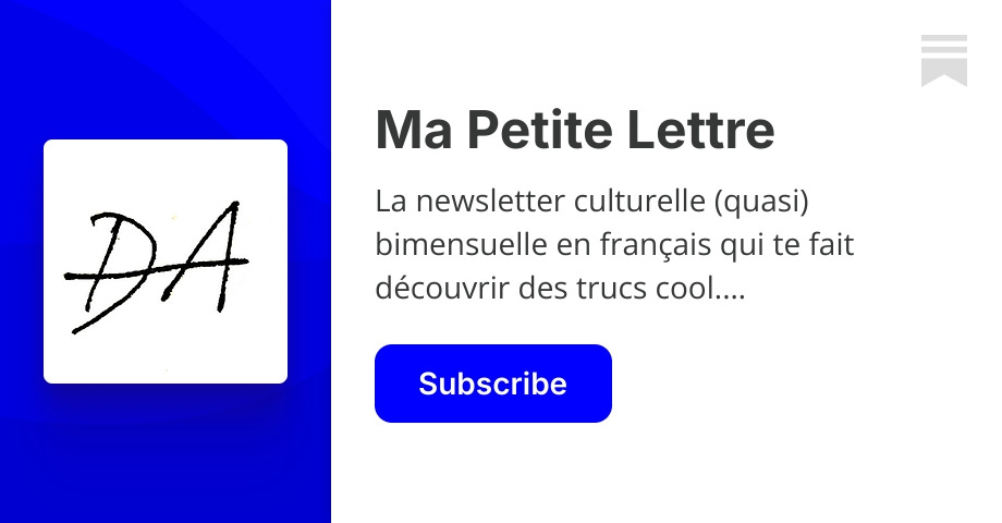 Ma Petite Lettre | Damien Aresta | Substack