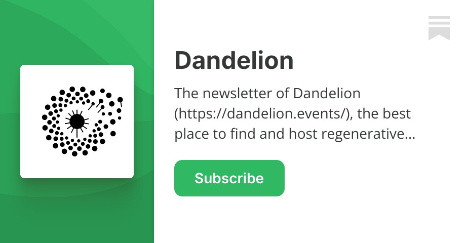 Dandelion | Stephen Reid | Substack