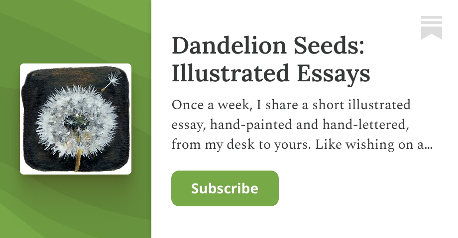 Dandelion Seeds: Illustrated Essays | Candace Rose Rardon | Substack