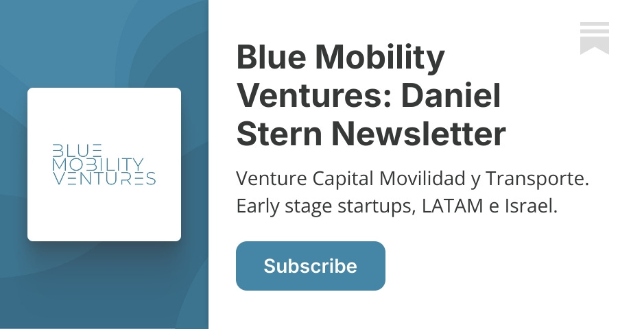 Blue Mobility Ventures: Daniel Stern Newsletter | Substack