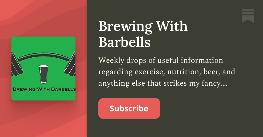 Beer Recipes - by Daniel Tysinger - Brewing With Barbells