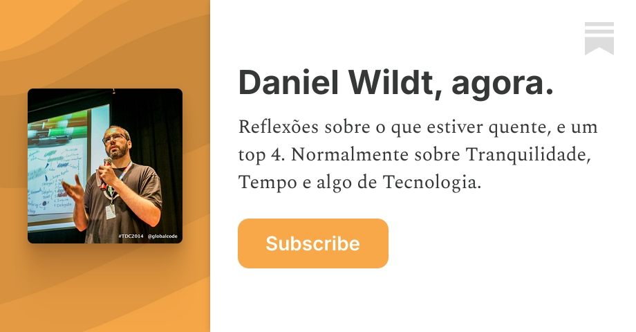 O controle e a ingenuidade... - Daniel Wildt, agora.