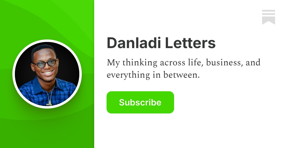 Danladi Letters | Danladi Momodu | Substack