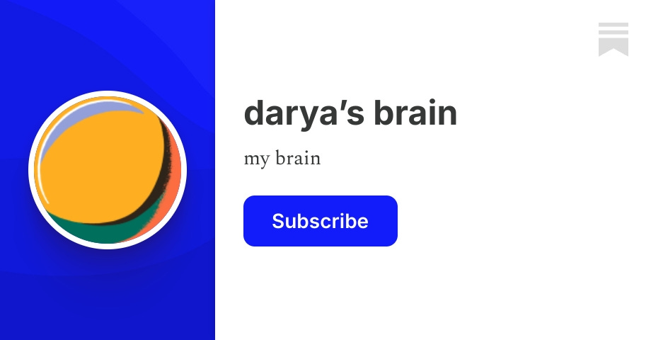 darya’s brain | Substack