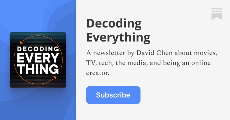 Decoding Everything | David Chen | Substack