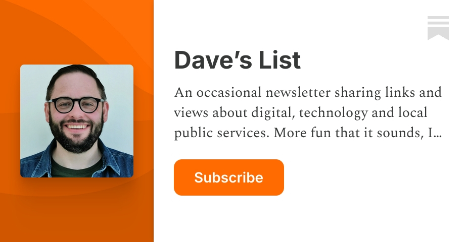 Dave’s List | Dave Briggs | Substack
