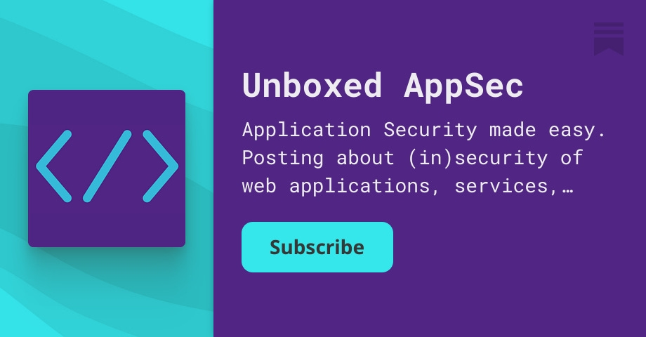 Unboxed AppSec | Davide Ariu | Substack
