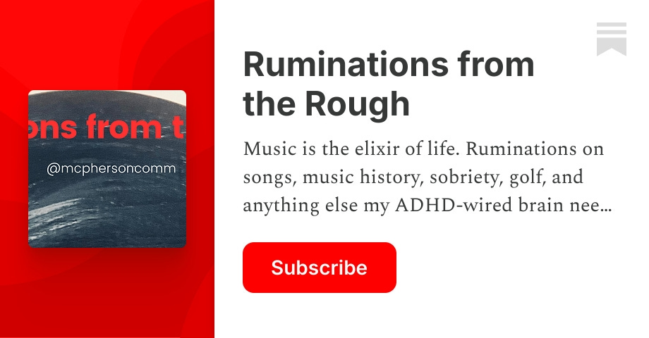 Ruminations from the Rough | David McPherson | Substack