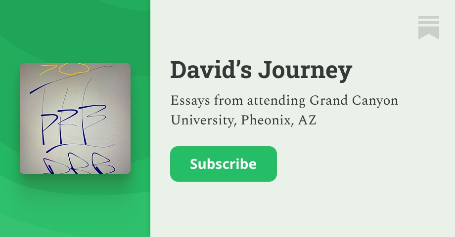 David’s Journey | David Ray Bumgarner | Substack