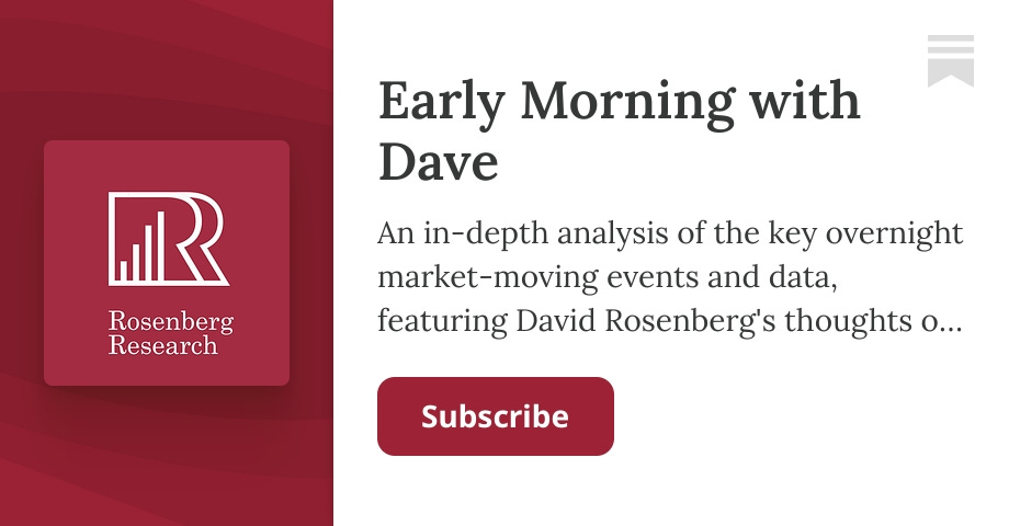 Early Morning with Dave | David Rosenberg | Substack