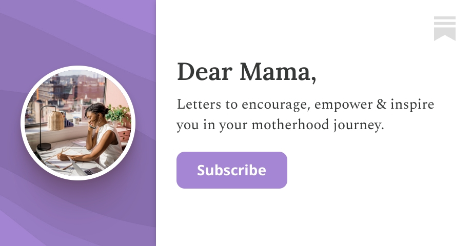 Dear Mama, | Chantal | Substack