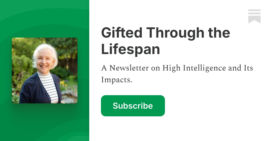 Gifted Through the Lifespan | Deborah Ruf | Substack