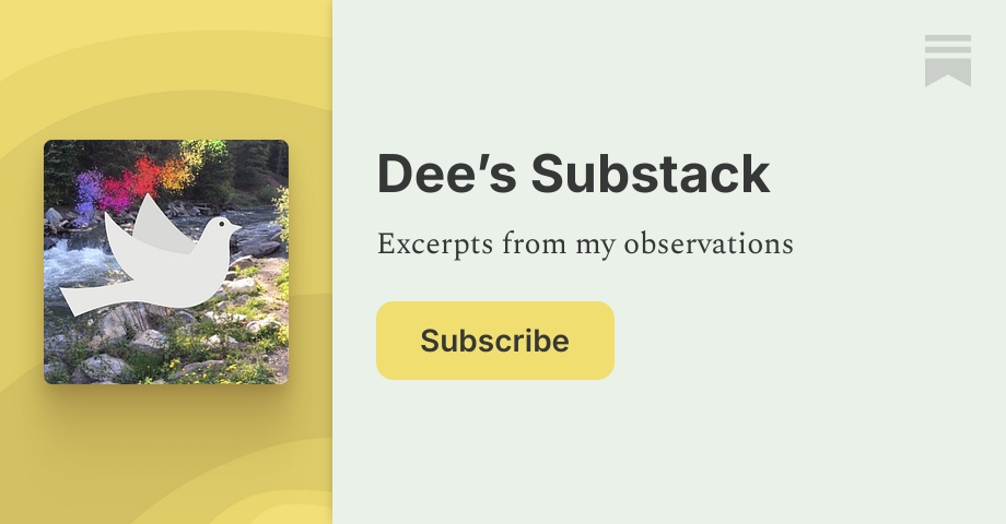 Dee’s Substack | Dee Dee | Substack