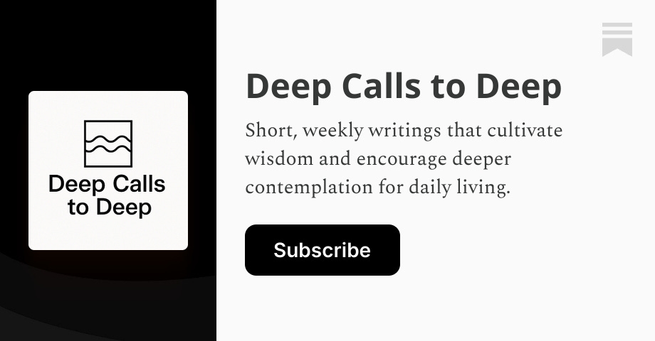 Deep Calls to Deep | Brandon Andress | Substack