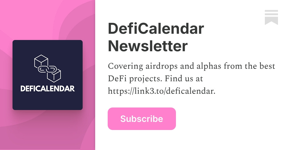 DefiCalendar Newsletter | Substack