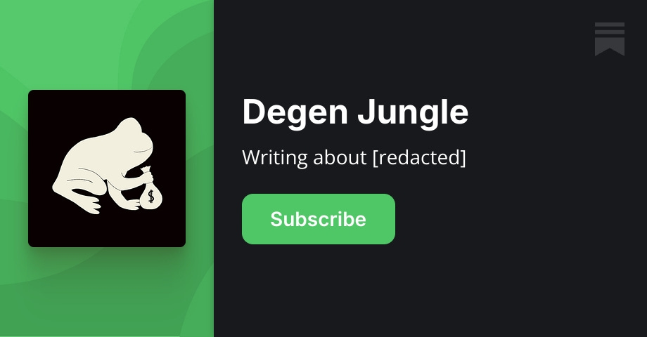 Degen Jungle | Toshii | Substack