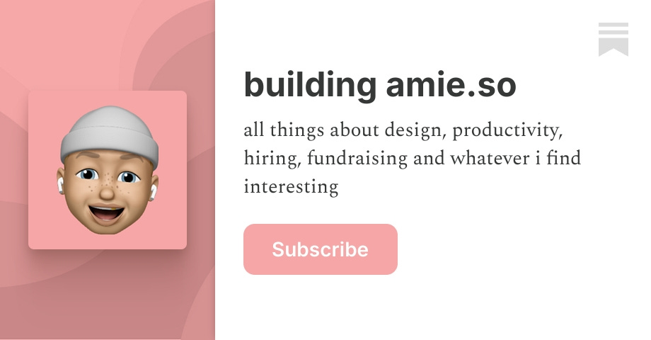 building amie.so | Dennis Müller | Substack