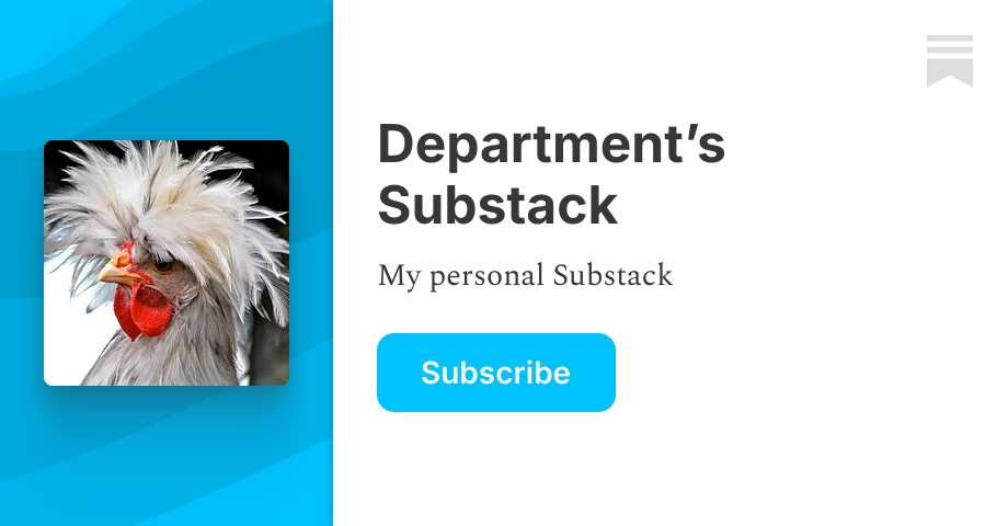 Department’s Substack | Department of Myrtle | Substack